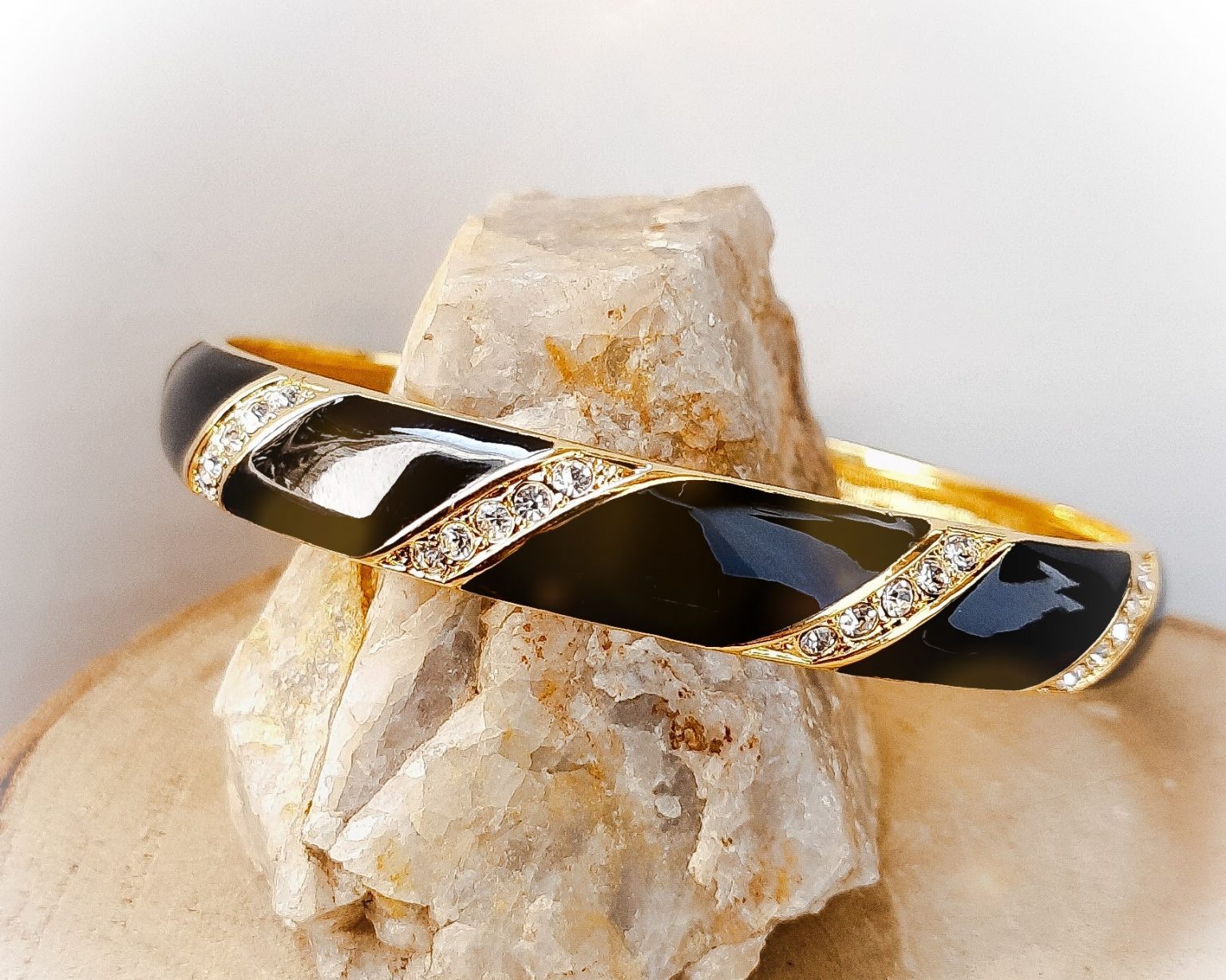 Black & Gold Bangle - Gitano Collection