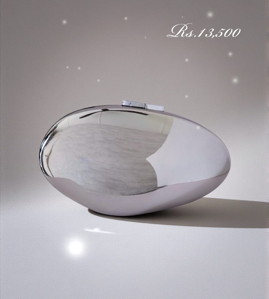 Mirror Glow Metal Clutch - Gitano Collection